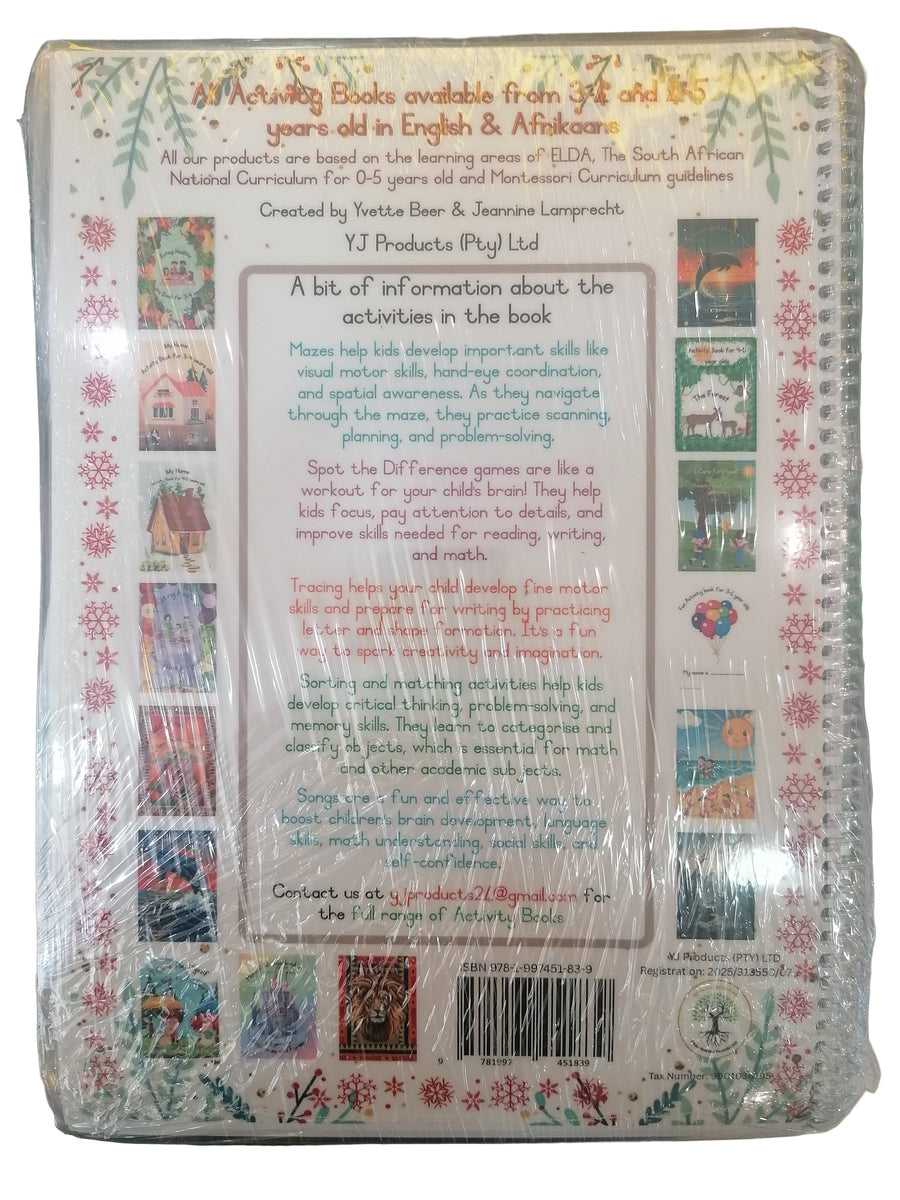 Christmas Advent Calendar Activity Book 3-4 Years – Pops Toys