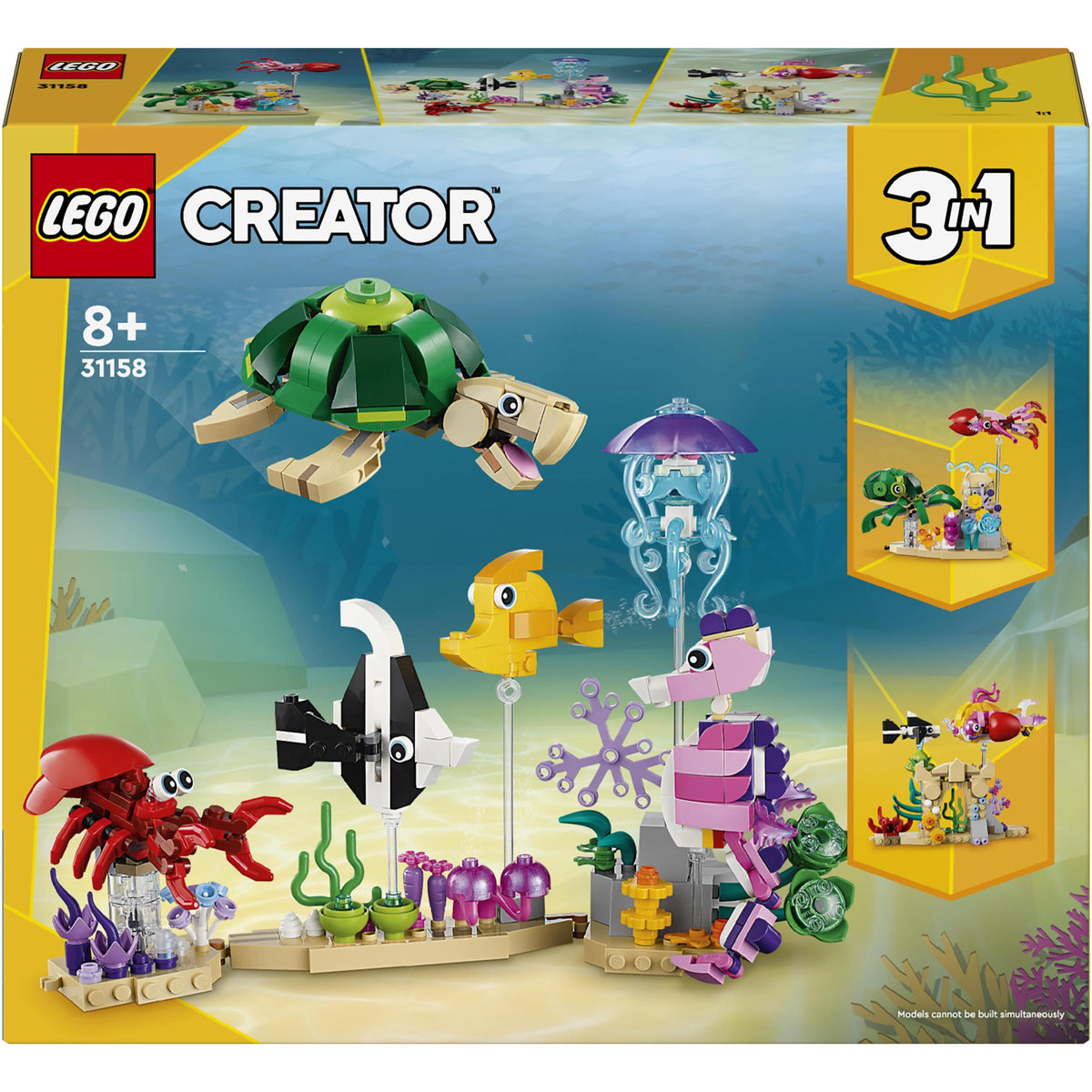 LEGO® Creator 3-in-1 Sea Animals Building Toy Set 31158 – Pops Toys