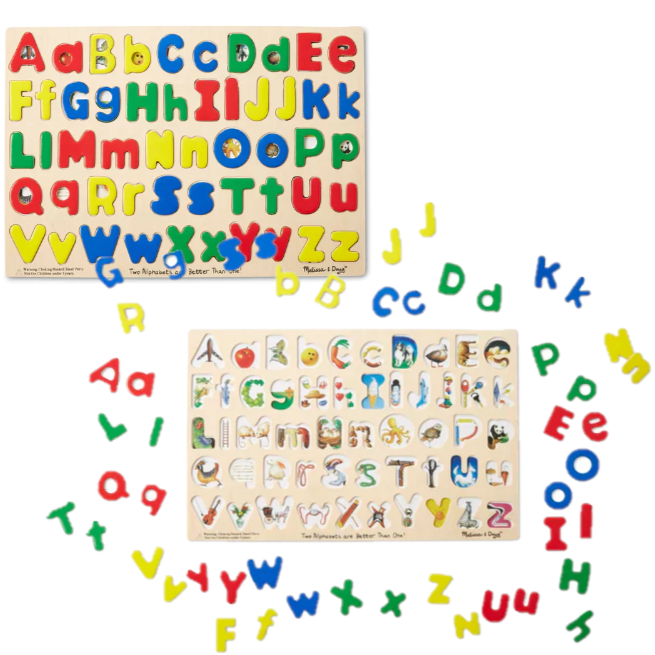47 Melissa & Doug Upper & Lower Case Alphabet Puzzle – Pops Toys