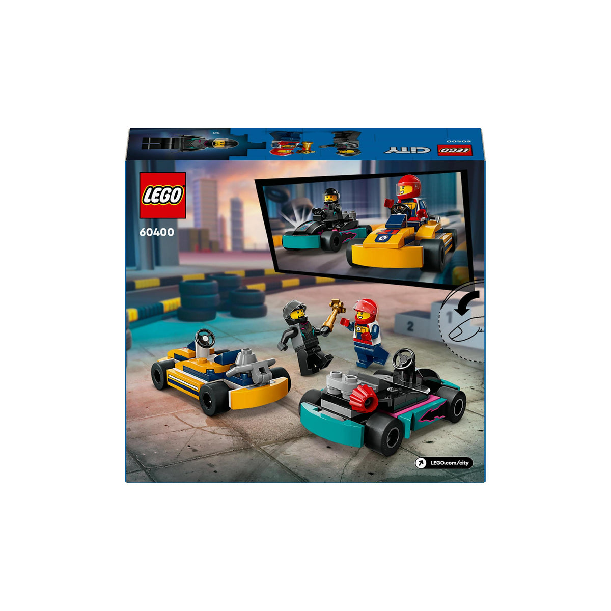 LEGO® City Go-Karts and Race Drivers Toy Set 60400 – Pops Toys