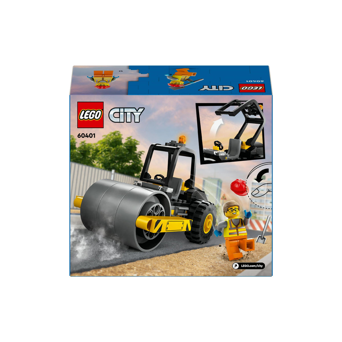 LEGO® City Construction Steamroller Vehicle Toy Playset 60401 – Pops Toys