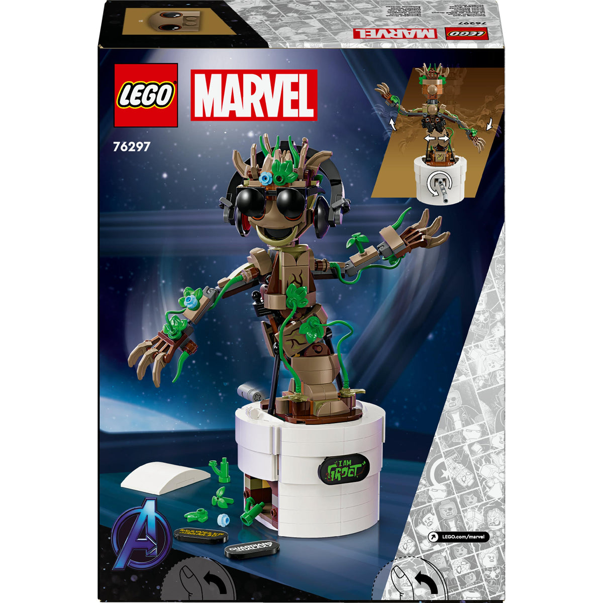 LEGO® Marvel Dancing Groot Guardians of the Galaxy Set 76297 – Pops Toys