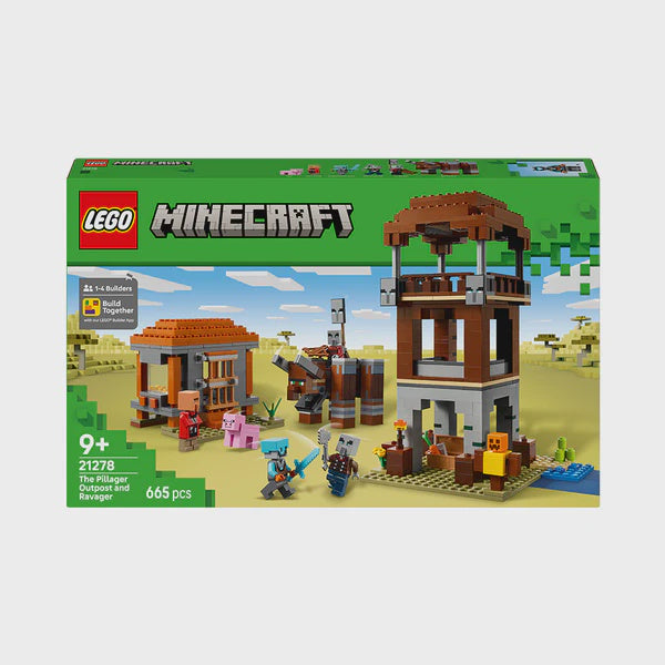LEGO® Minecraft® The Pillager Outpost and Ravager Gamer Building Toy G ...