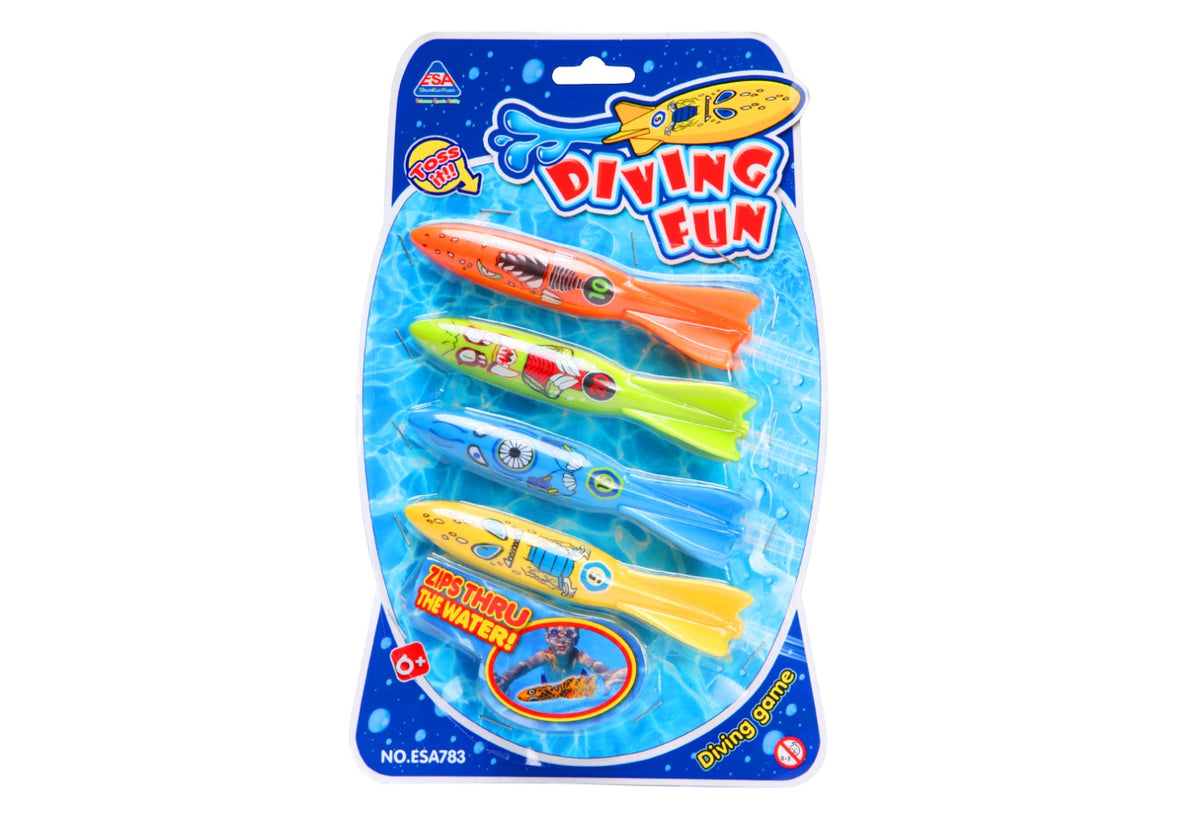 Diving Fun Torpedo 4 Piece – Pops Toys