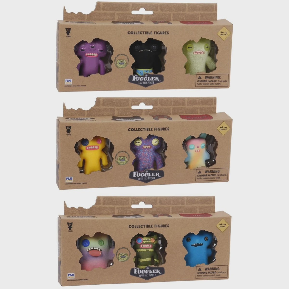 Fuggler Collectible Figures 3 pack window box Asst Each – Pops Toys