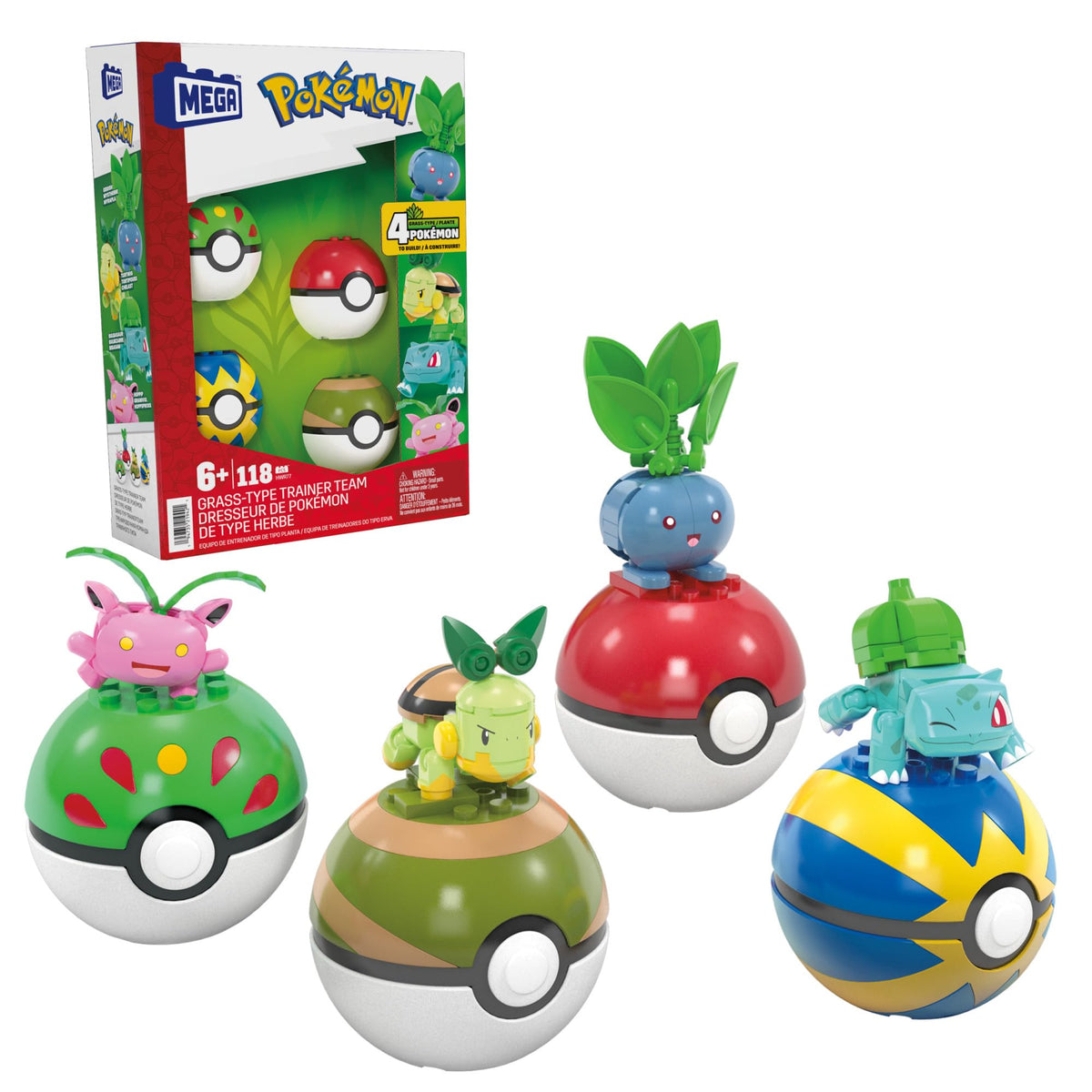Mega Pokémon Grass-Type Trainer Team – Pops Toys