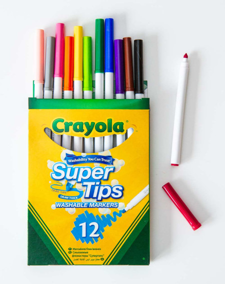 Crayola Supertips Fineline Washable Markers 12 Pack – Pops Toys
