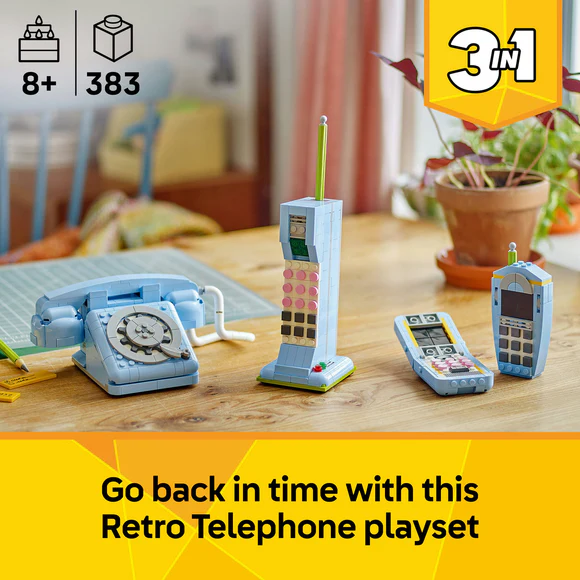 LEGO® Creator 3in1 Retro Telephone Nostalgic and Vintage Toy Phones 31 ...
