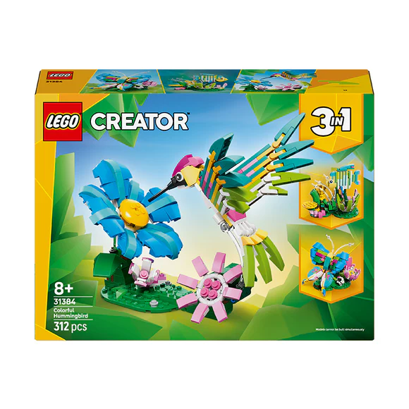 LEGO® Creator 3 in1 Wild Animals: Colourful Hummingbird Decor 31384 ...